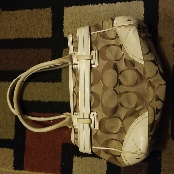 Coach | Bags | Vintage Coach Logo Handbag Purse | Poshmark